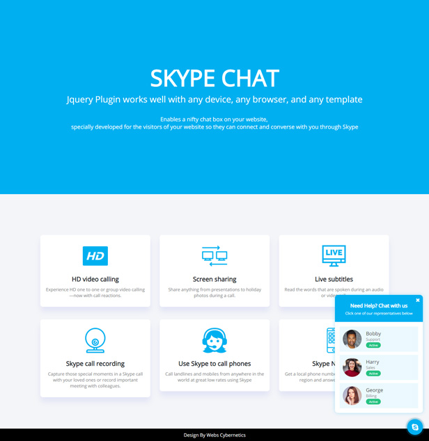Skype Chat jQuery Plugin by webs_cybernetics | CodeCanyon
